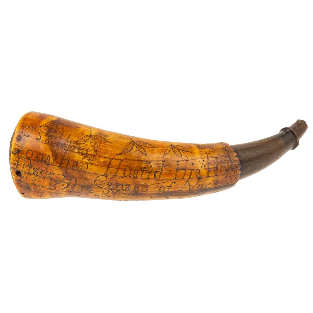 A Spectacular Collection of American Folk Art Powder Horns