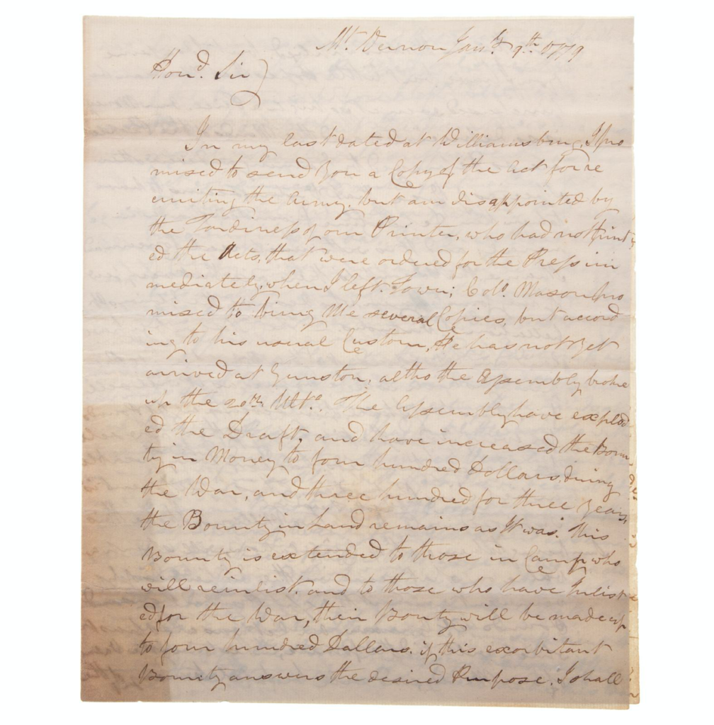 Historical Letters & Documents Hitting The Auction Block November 12th ...